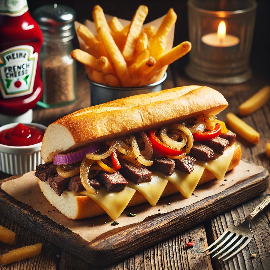 Chef Ed's Classic Philly Steak and Cheese Sandwich Recipe - Protein ...